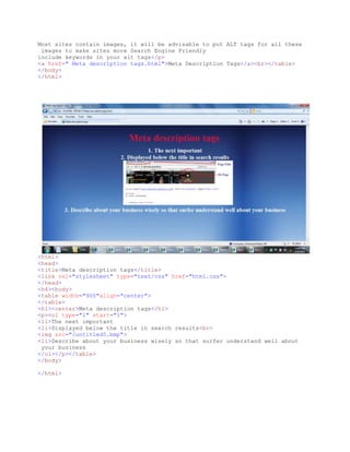 Html project report12 | PDF