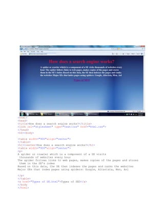 Html project report12 | PDF
