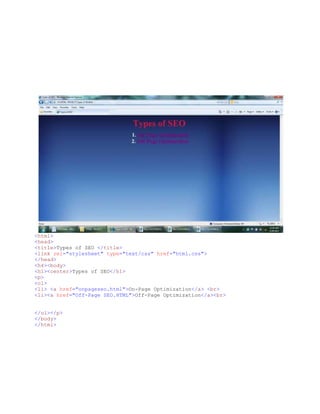 Html project report12 | PDF