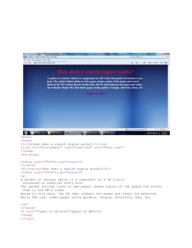 Html project report12