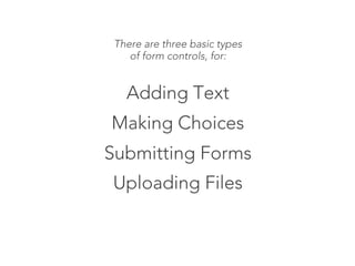 HTML Foundations, pt 3: Forms | PDF