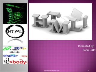 HTML, HTML5,HTML,CSS How To Make Your Own Website | PPT