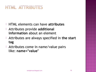 HTML, HTML5,HTML,CSS How To Make Your Own Website | PPT
