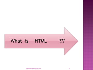 HTML, HTML5,HTML,CSS How To Make Your Own Website | PPT