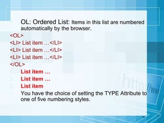 Html Basic Tags | PPTX