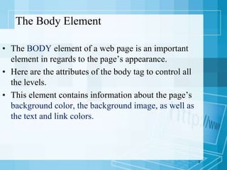 Html Basic Tags | PPTX