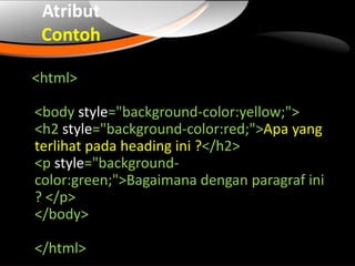Mengenal HTML | PPT
