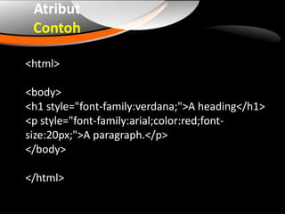 Mengenal HTML | PPT