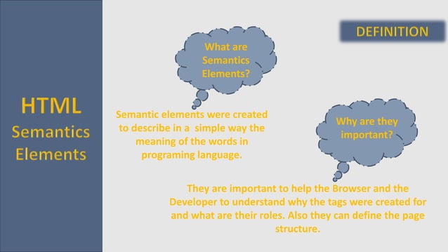 HTML semantics | PPT