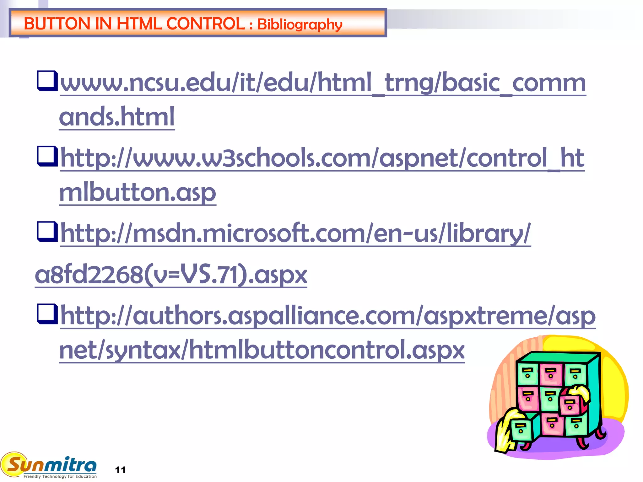 Html Server Button Control VB | PPT