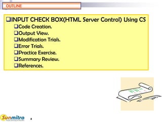 Html Server Input Checkbox Control CS | PPT
