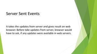 Html server sent events | PPTX