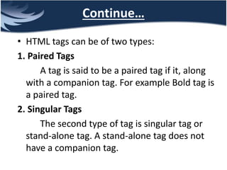 Html session1,2,3 | PPT