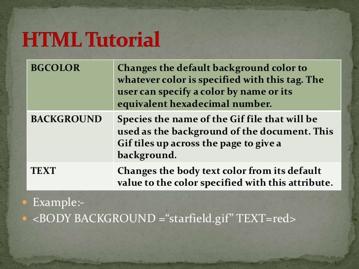 html tutorial