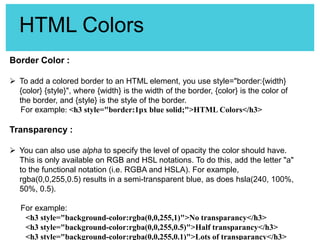 Html starting | PPTX