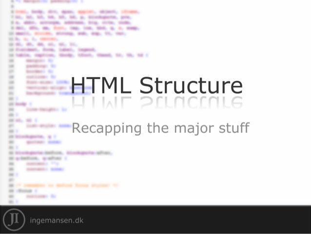 Html structure