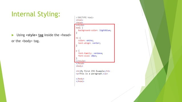 HTML Styles.pptx | Web Design and HTML | Internet