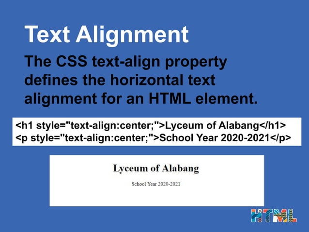 Using Style Attribute in HTML and its properties | PDF