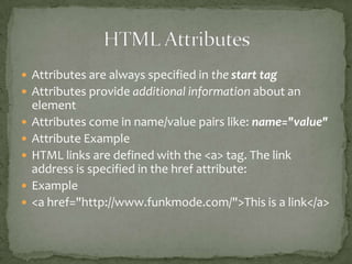 Html tag | PPT