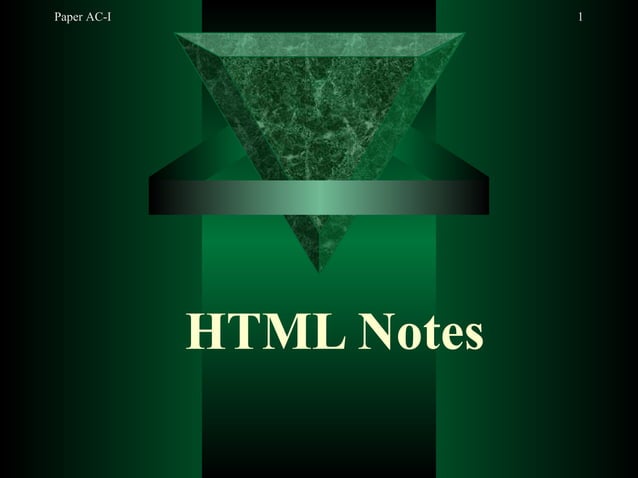 Html Tags Ppt