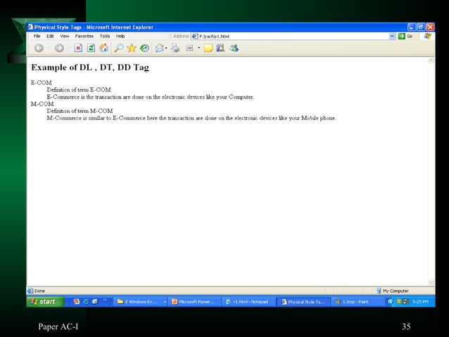 Html Tags Ppt