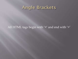 Html tags | PPT
