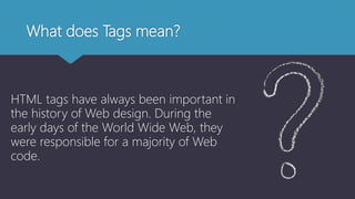 Html tags | PPT