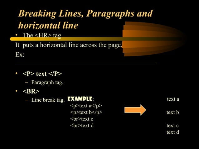 PPT on Basic HTML Tags | PPT | Web Design and HTML | Internet