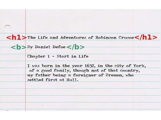 HTML Tags Explained | PPT