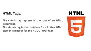 HTML tags presentation on web development.pdf