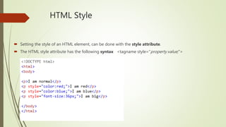 HTML Training Part1 | PPT