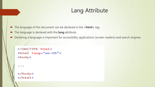 HTML Training Part1 | PPT