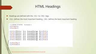 Html training part1 | PPT