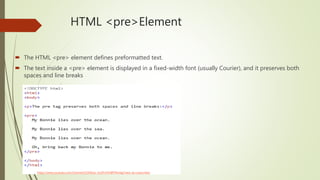 Html training part1 | PPT