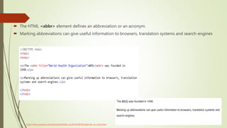 Html training part1 | PPT
