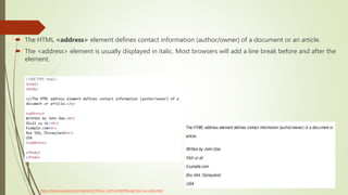 Html training part1 | PPT