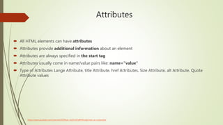 Html training part1 | PPT