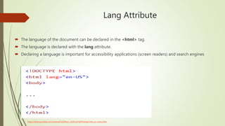 Html training part1 | PPT
