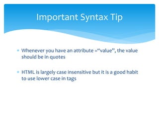 Html tutorial.lesson5 | PPT