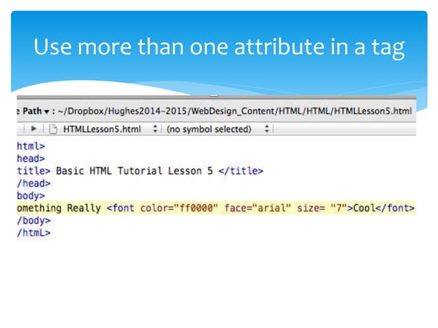 Html tutorial.lesson5 | PPT