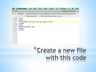 Html tutorial.lesson8 | PPTX