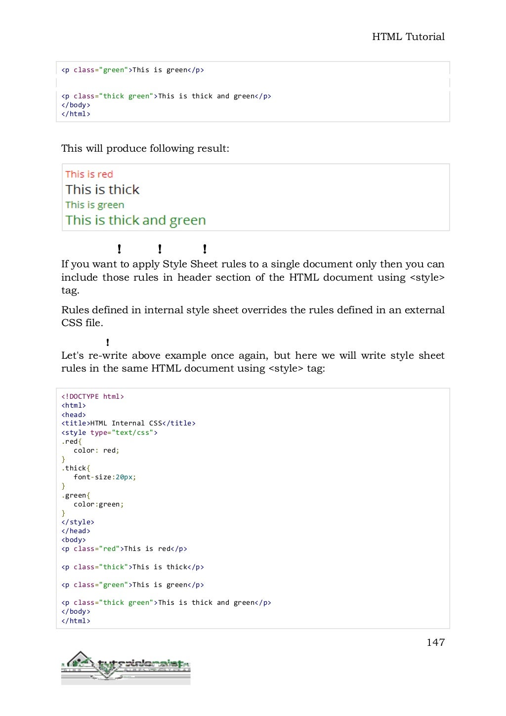 Html Tutorial