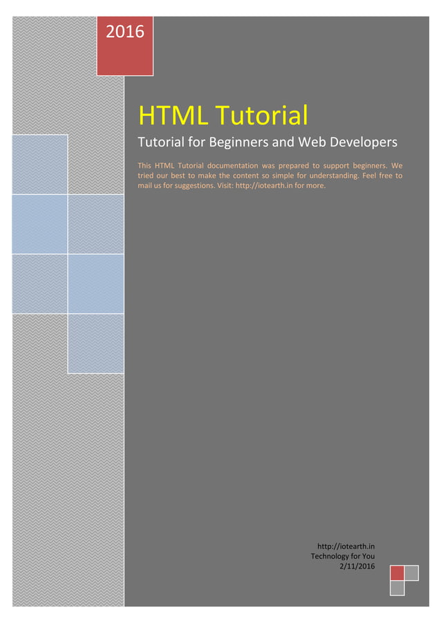Html tutorial | PDF