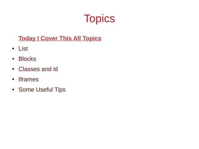 HTML 5 Simple Tutorial Part 3 | PPT