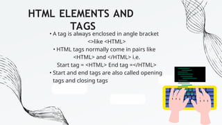 HTML basics of HTML for students of eng1.ppt