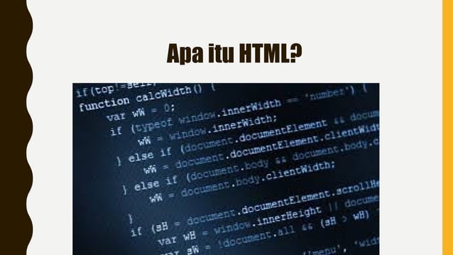 Presentasi tentang dasar-dasar HTLM untuk pemula | PPT