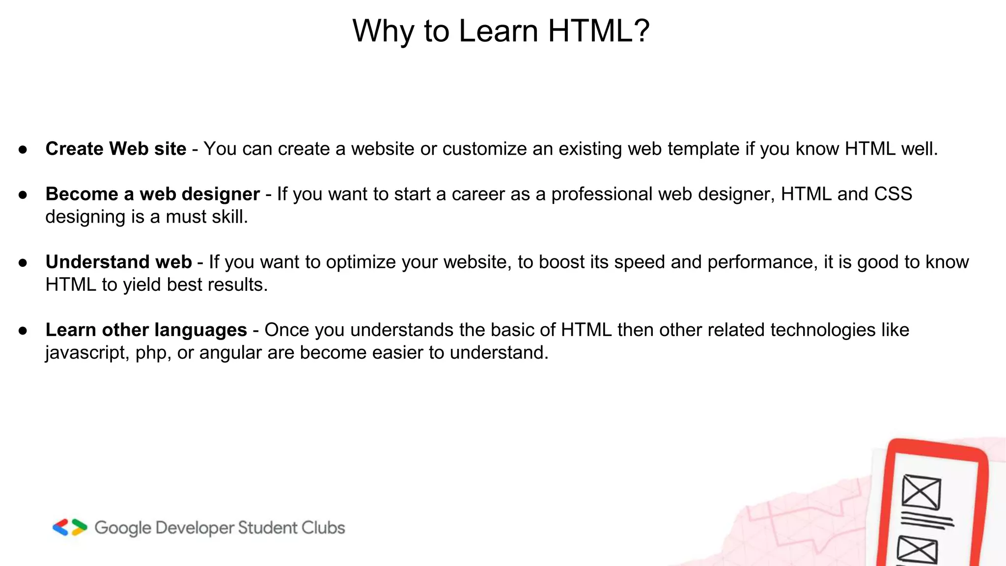 Introduction to Web Development - HTML | PPT