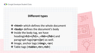 Introduction to Web Development - HTML | PPT