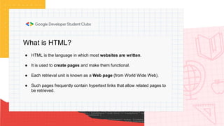 Introduction to Web Development - HTML | PPT