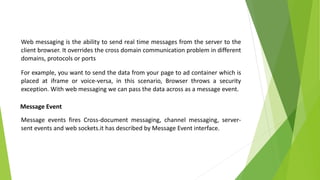 Html web messaging | PPT